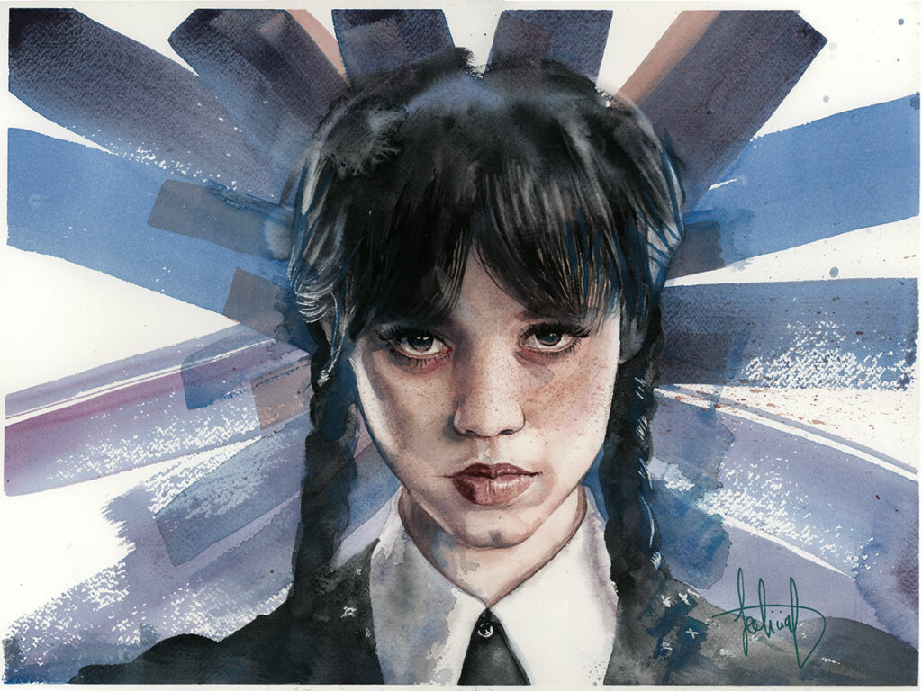 Wednesday - Felicia Watercolor